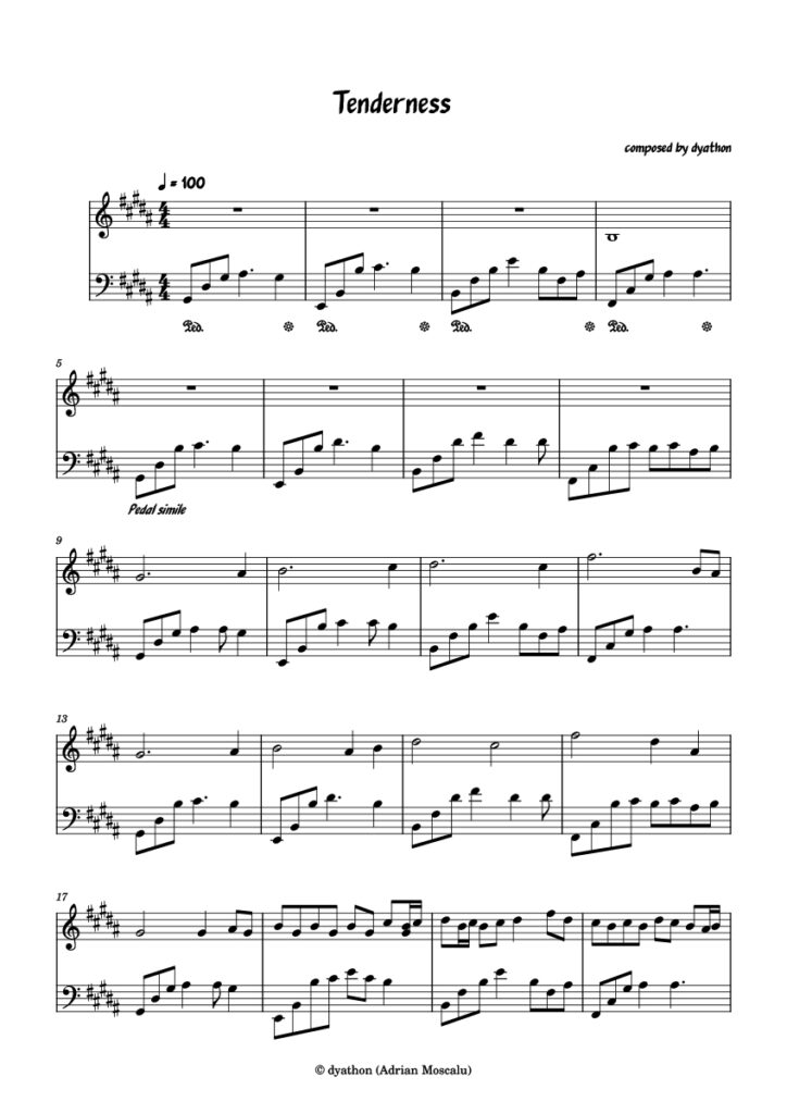 Tenderness – dyathøn